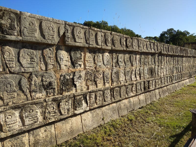Mayan Stone Wall stock image. Image of design, maya, mask - 2351849