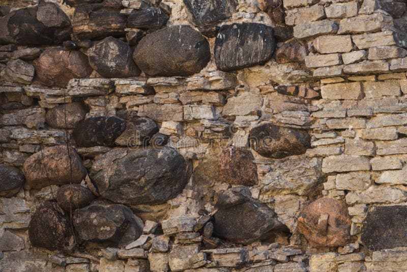 Stone Wall of an Ancient Monastery Stock Photo - Image of house, middle ...