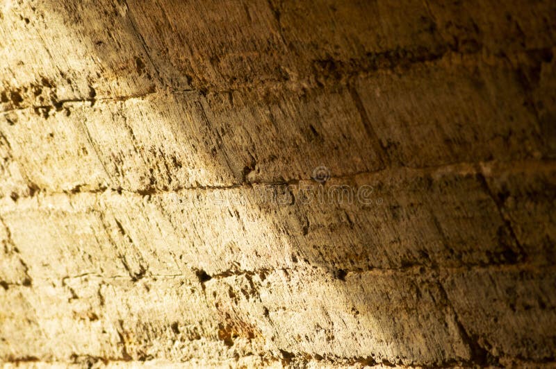 Stone Wall at an Angle Close-up. Sunlight Falls on the Wall. Half of ...