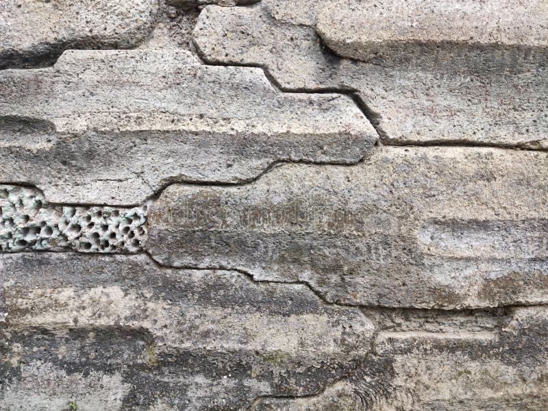 Stone Wall As a Cliff and Road Barrier Nomor 3 Stock Image - Image of ...