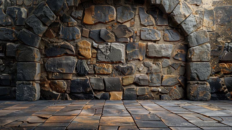 Stone Wall Backdrop with Arched Openings Stock Photo - Image of ...