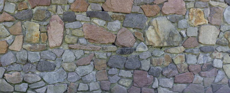 Stone Wall Background. Brick Wall of Large Stone Stock Image - Image of ...