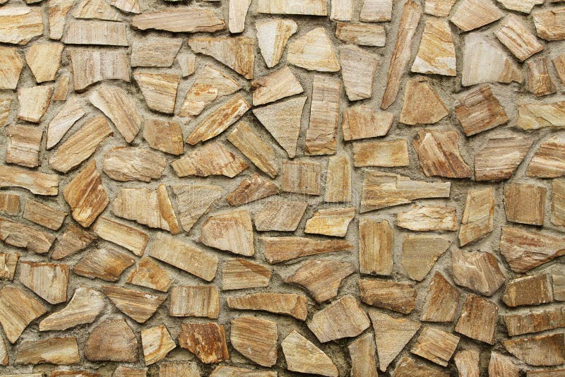 Stacked Stone Wall Background Horizontal Stock Image - Image of ...