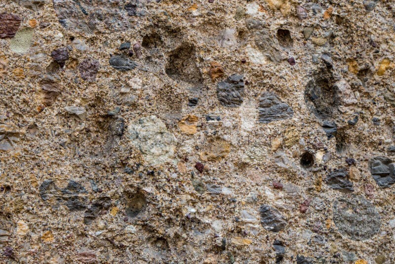 Stone Wall Background Wall Made of Cavern Rock Stock Image - Image of ...