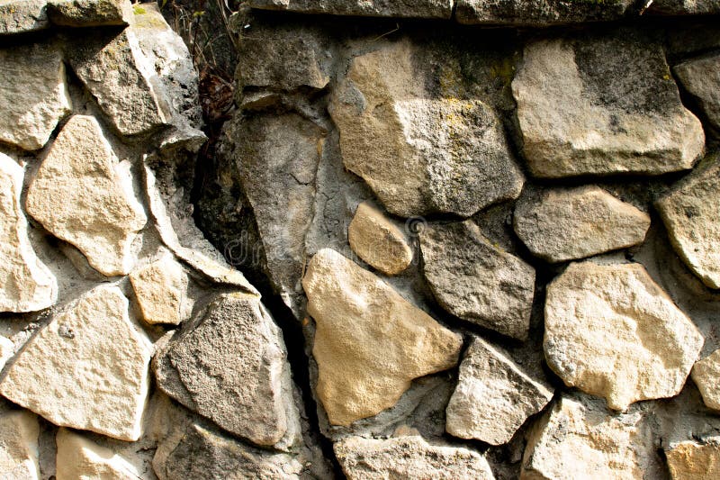 Stone Wall Background. Texture of Large Stones Stock Photo - Image of ...