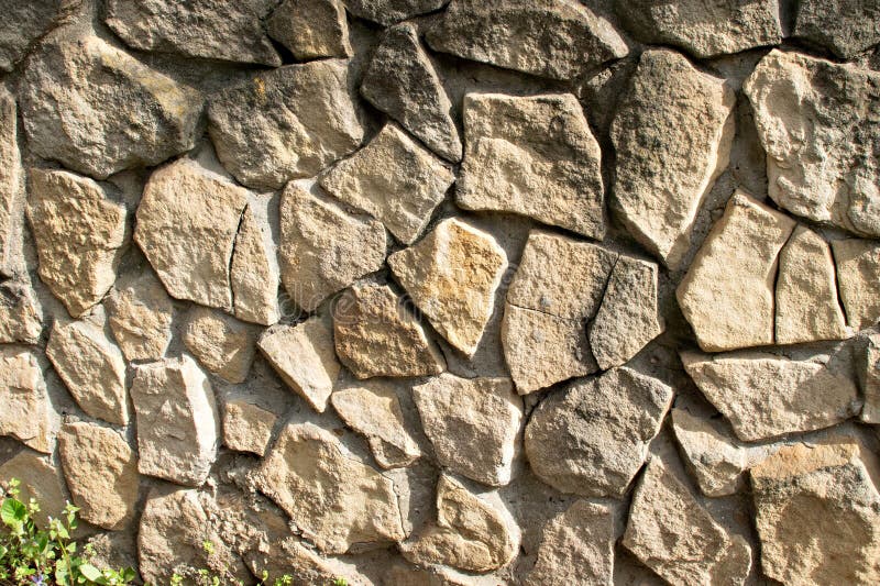 Stone Wall Background. Texture of Large Stones Stock Photo - Image of ...