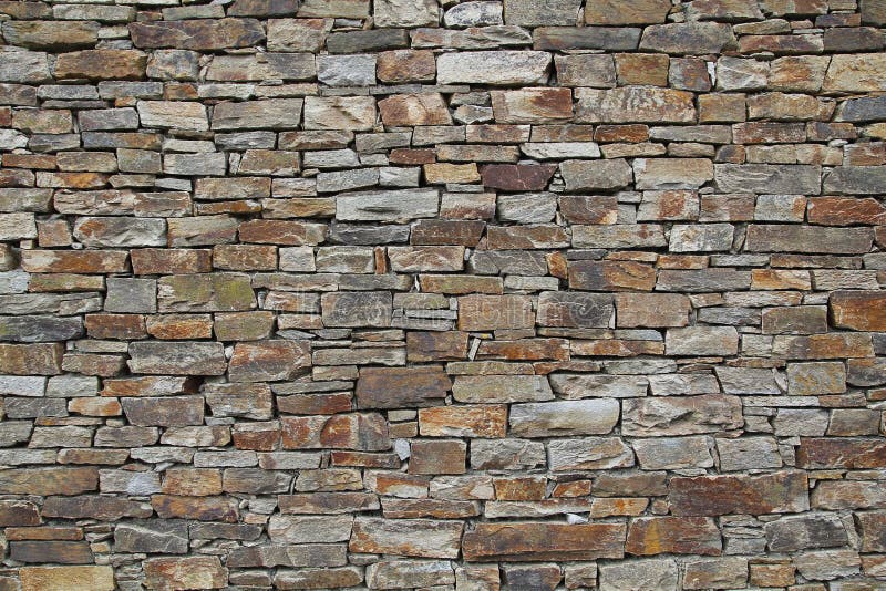 Stacked Stone Wall Background Stock Image - Image of brown, rock: 115219583