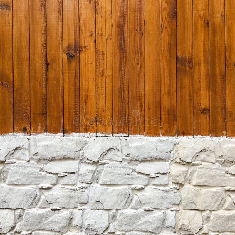 Stone Wall Background. White Painted Stone Wall, Wood Texture As ...