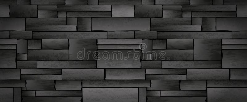 Stone wall banner stock vector. Illustration of decoration - 77746108
