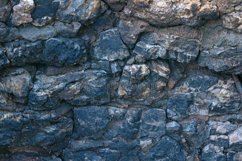 STONE WALL BLACKENED by SOOT Stock Photo - Image of dirty, rock: 104763322