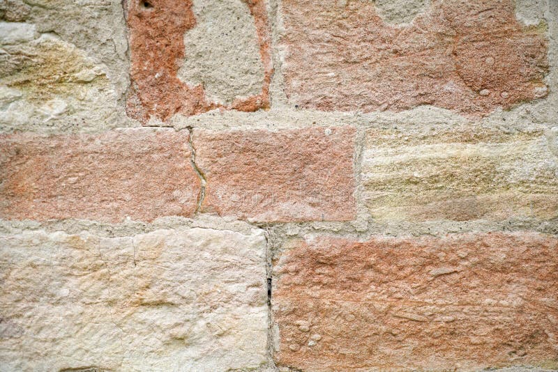 Stone Wall Bricked with Strong Structure, Photographed in Daylight ...