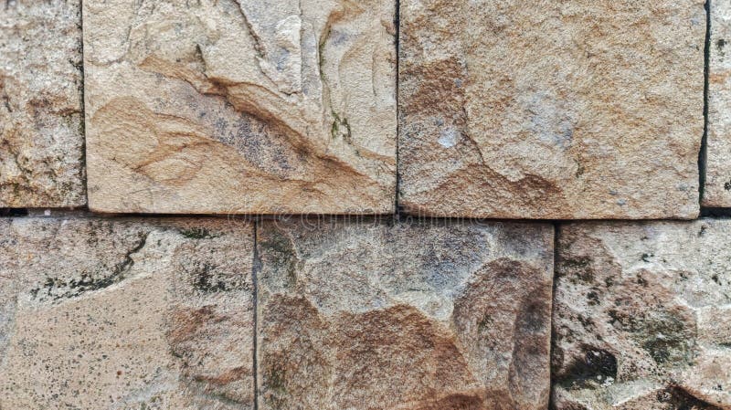 Stone Wall, Brown, Good for Texture and Background Stock Image - Image ...