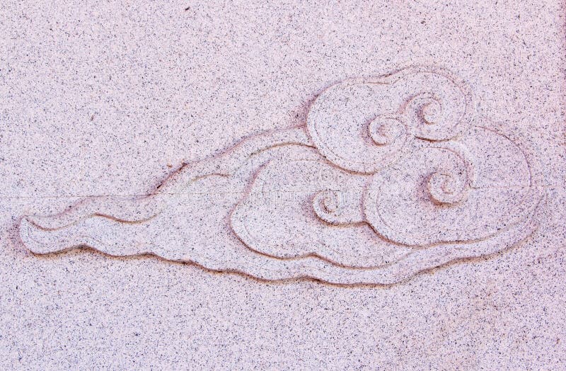 Stone Wall Carved in China Pattern. Stock Photo - Image of temple ...