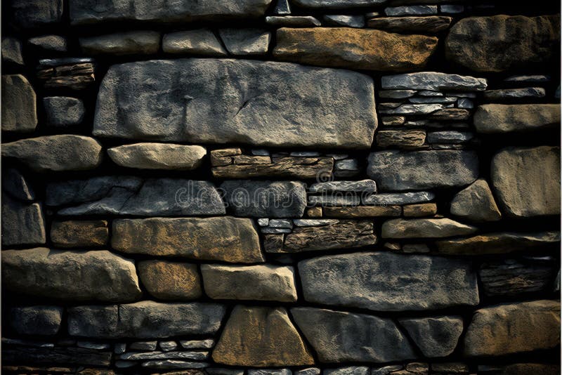 A Stone Wall with a Clock on it S Side and a Clock on the Side of it S ...