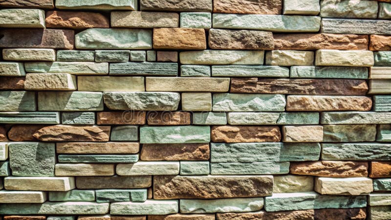 Detailed Texture of a Stone Wall with Various Colors and Patterns Stock ...