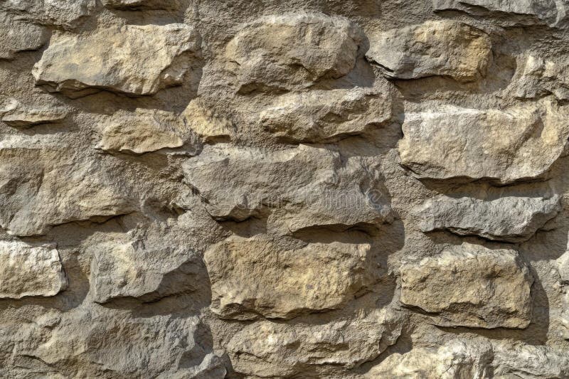 Stone Wall Creates Rustic Charm with Texture and Durability. Building ...