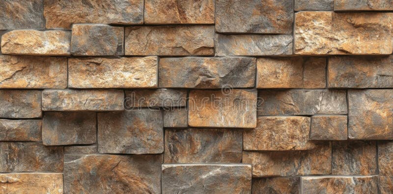 Stone Wall Creates Rustic Texture with Architecture Design, Masonry ...