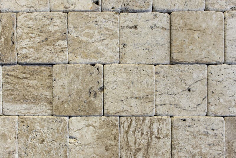 Stone Wall Cut Small Squares Together,interior Material Stock Photo ...