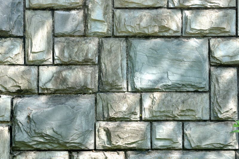 Stone wall in cyan color stock photo. Image of greena - 14342544