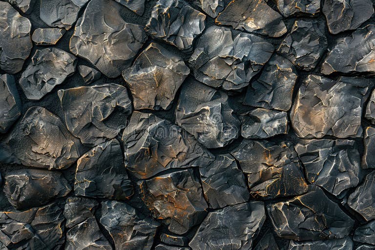 Stone Wall Dark Acrylic Texture Background with Generative AI Stock ...