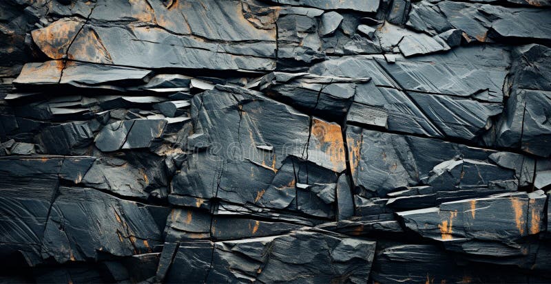 Stone Wall, Dark Texture - AI Generated Image Stock Illustration ...