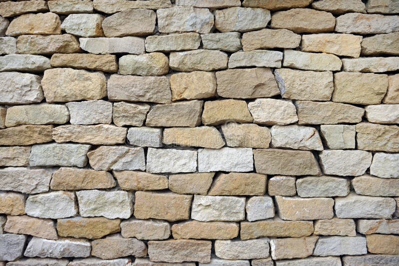 Grey and Yellow Stone Wall Decoration Texture Stock Photo - Image of ...