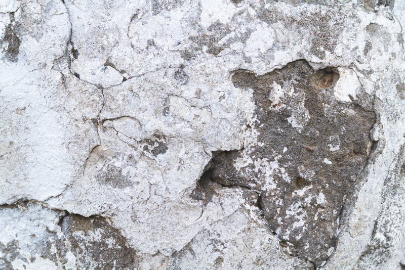 Stone Wall with Deep Cracks. Break in the Ground. Drought and ...