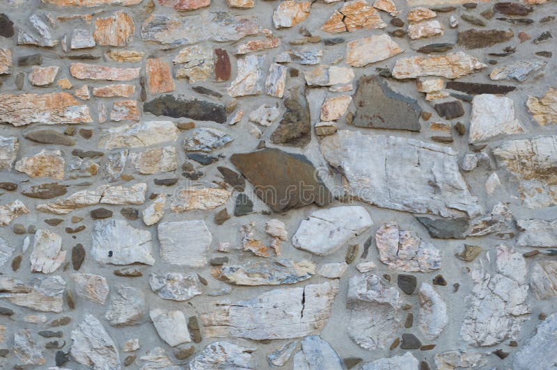 Stone wall, detailed view. stock image. Image of building - 233500011