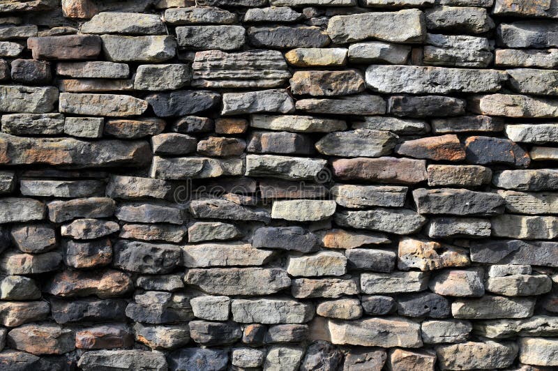 Stone Wall With Different Stones Picture. Image: 5332118
