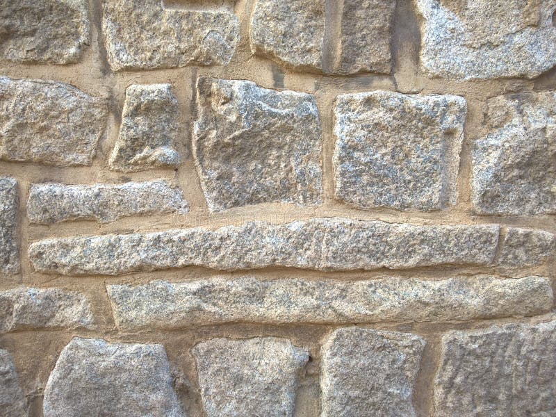 Stone Wall Different Types and Sizes of Stones Background Stock Image ...