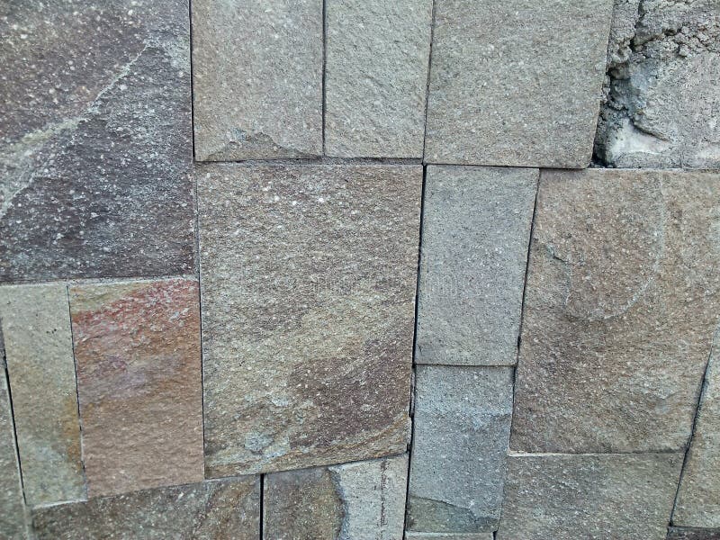 Stone Wall at the Edge of the Garden Stock Photo - Image of natural ...