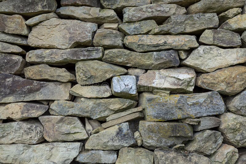 Stone Wall Fence Rustic Texture Background Close-up Stock Image - Image ...