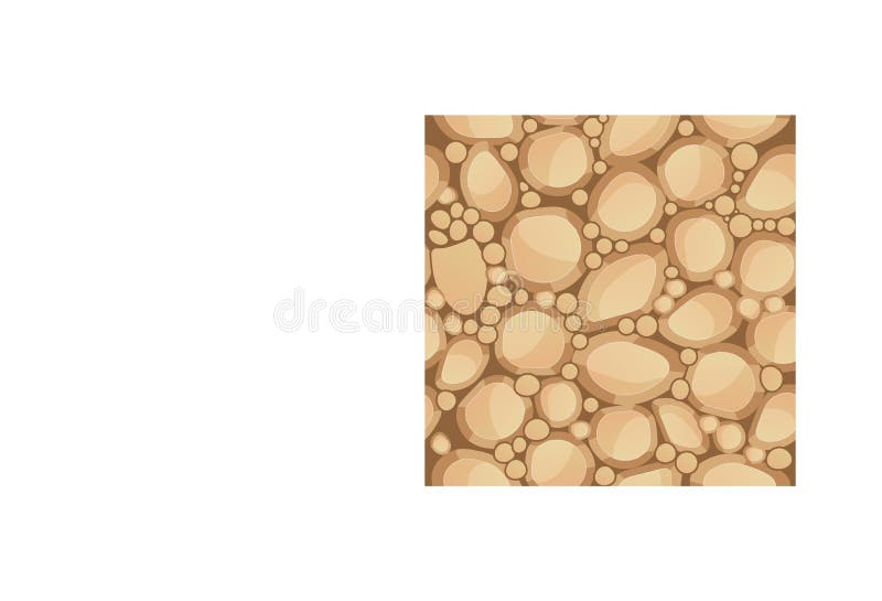 Stone Wall Game Texture Isolated on White Background Stock Vector ...