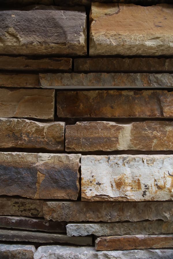 Stone Wall in Gathering Place Park- Tulsa Stock Photo - Image of nature ...