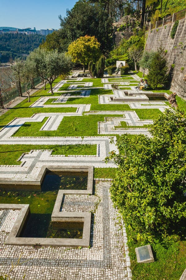 Stone Labyrinth in the Garden Stock Image - Image of history, center ...