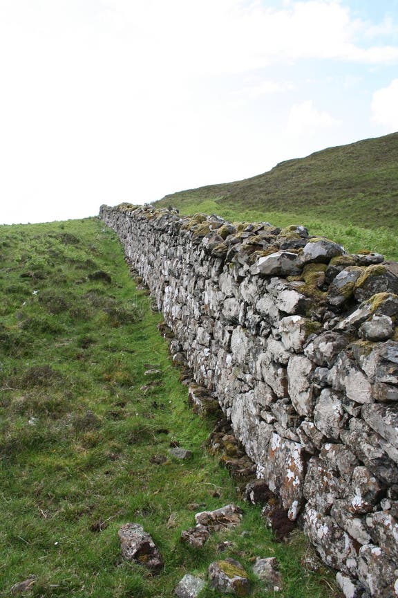 Stone wall Isle of Skye stock image. Image of scotland - 1789887