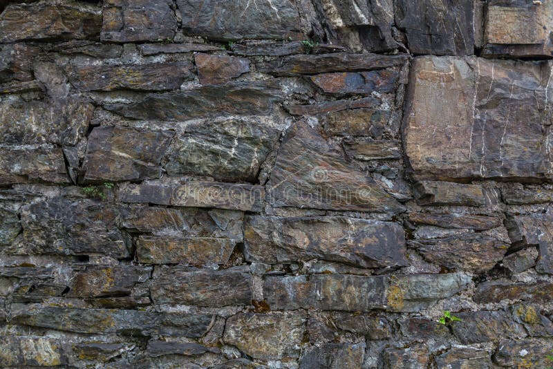 Stone Wall Made of Old Stone Structure Stock Photo - Image of masonry ...