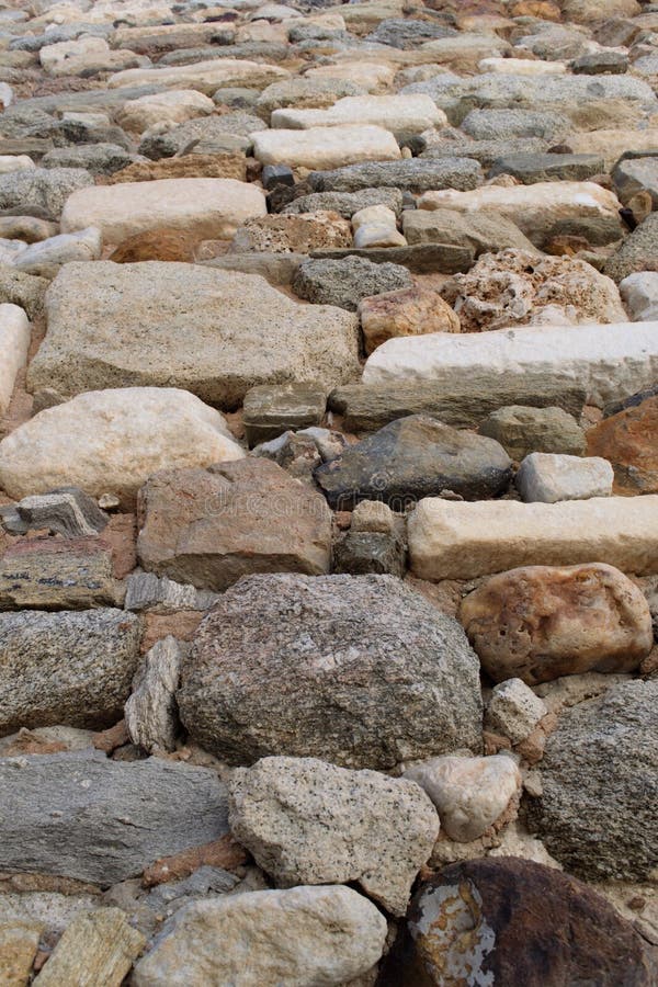 Stone Wall of a Medieval Castle Stock Image - Image of mediterranean ...