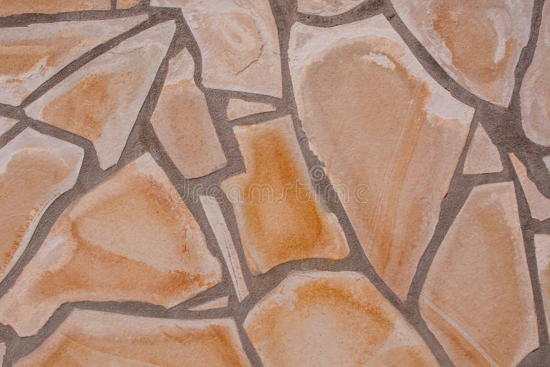 Stone Wall with Mixed Size Stones and Different Shapes Stock Photo ...