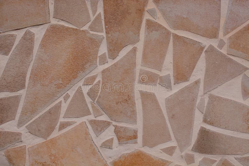 Stone Wall with Mixed Size Stones and Different Shapes Stock Image ...