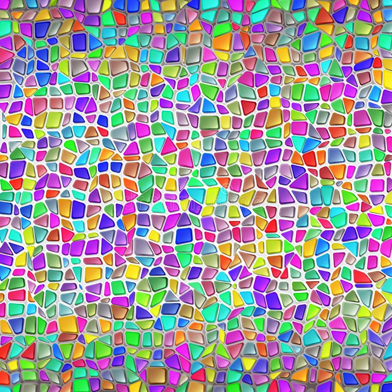 Stone Wall Mosaic Gaudi Style Background Stock Vector - Illustration of ...