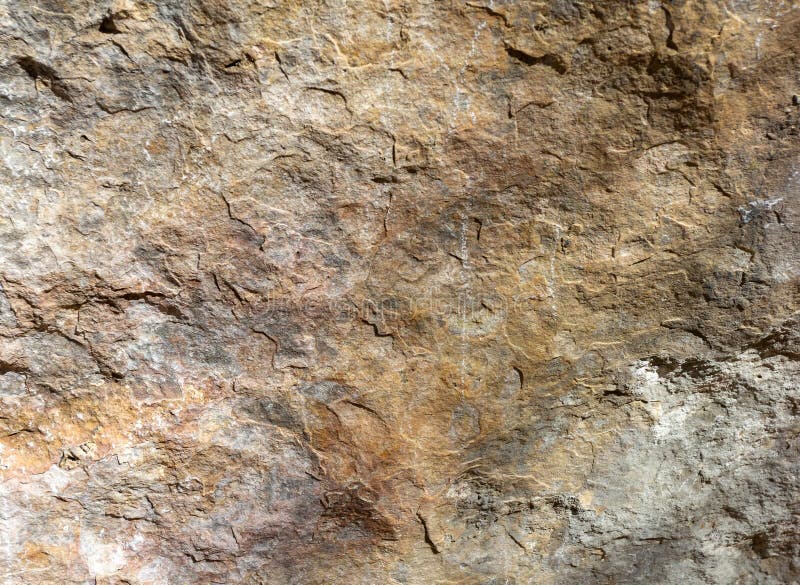A Stone Wall in a Mountain Cave, a Structure of Geological Origin ...