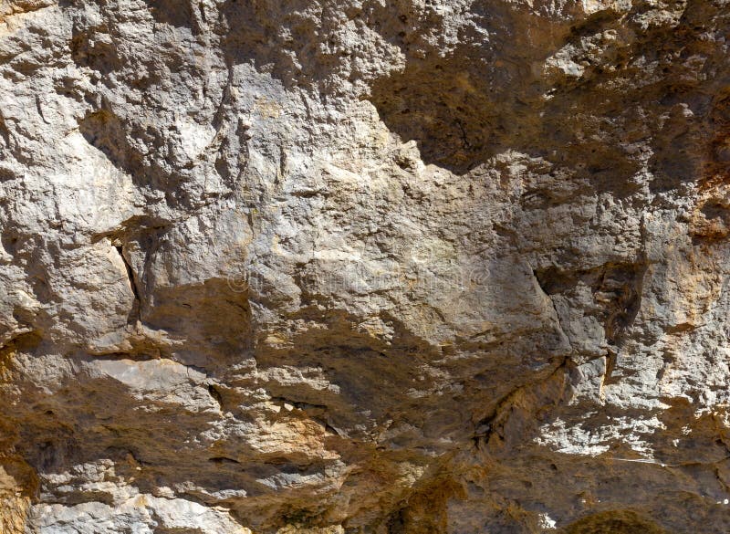 A Stone Wall in a Mountain Cave, a Structure of Geological Origin ...