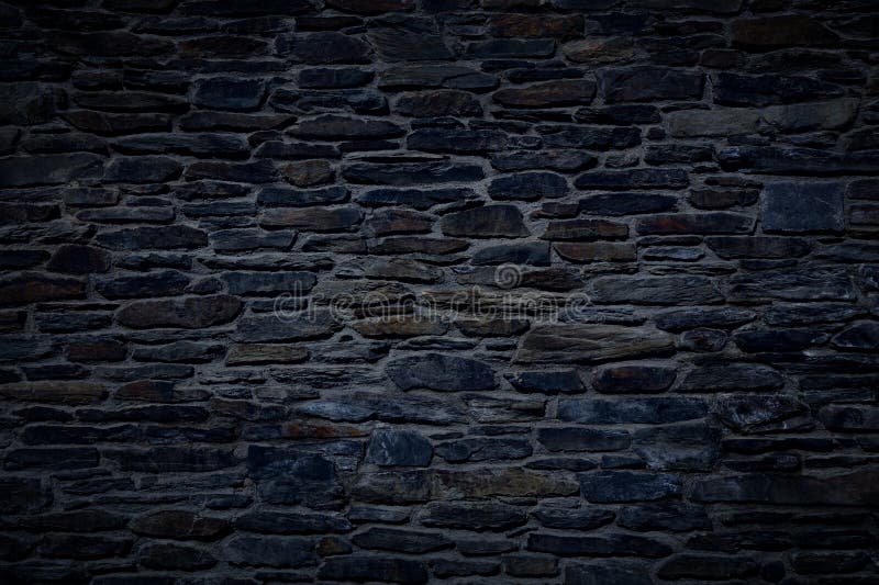 Stone wall night texture stock image. Image of stones - 287570575