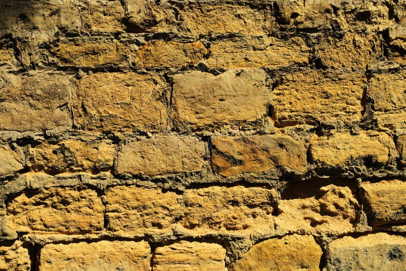 Stone wall. stock image. Image of historic, ground, yellow - 86944605