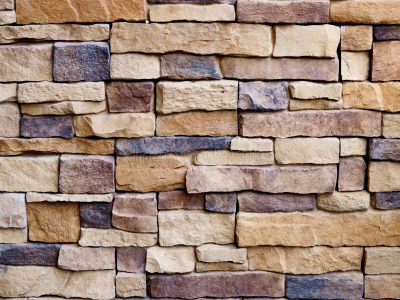 Stone Wall for Pattern and Background Stock Photo - Image of interior ...
