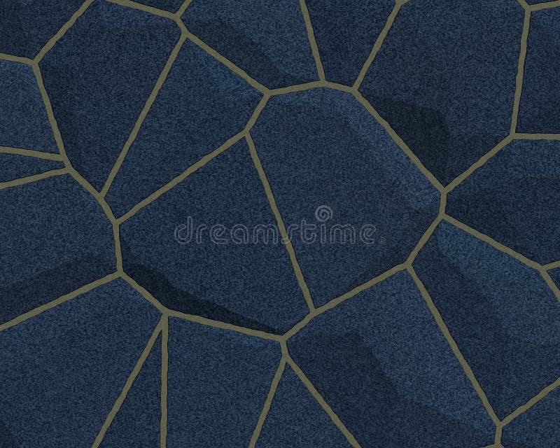Stone Wall Pattern Dark Blue Stock Illustration - Illustration of ...