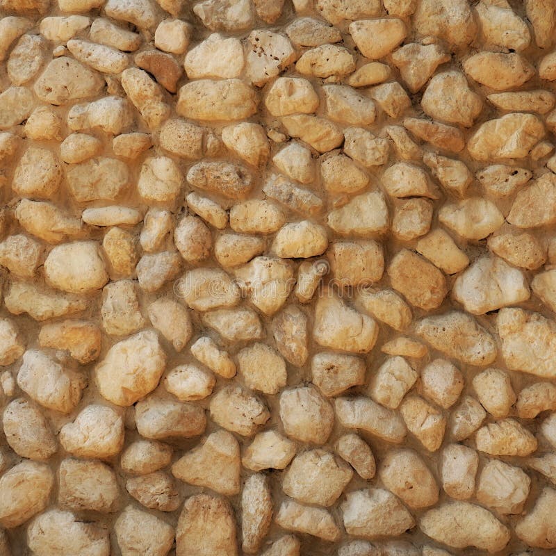 Vintage Stone Wall. Pebble Stone Fence. Copy Space Stock Image - Image ...