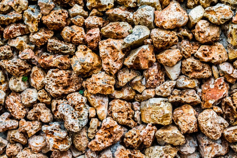 Stone Wall with a Porous Surface Stock Photo - Image of grungy ...