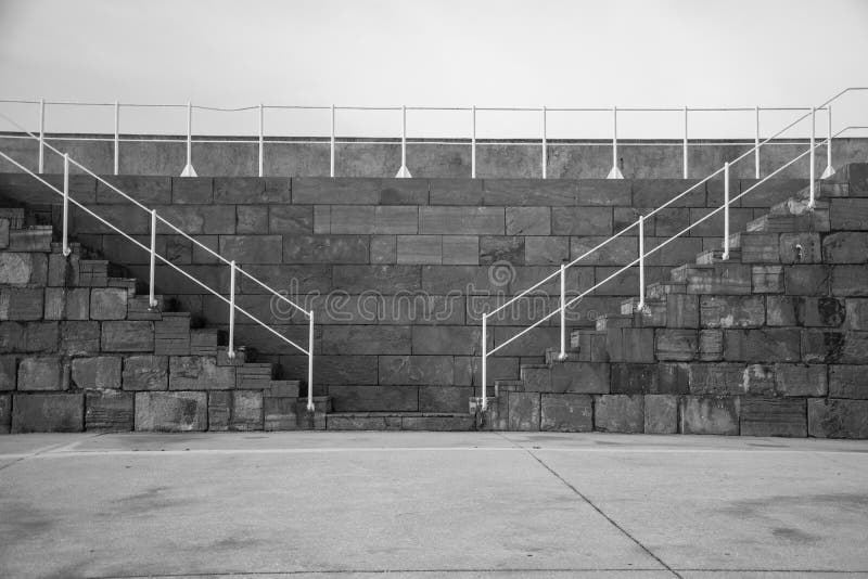 Stone wall and railing stock image. Image of whiterailing - 124490995